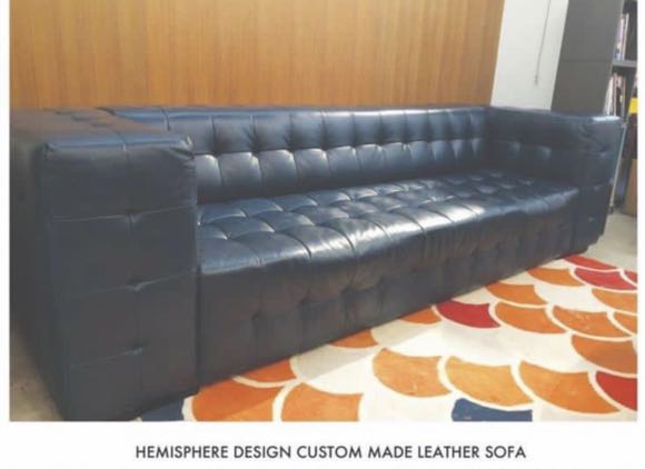 Hemisphere design custom made leather sofa, Furniture & Home Living ...