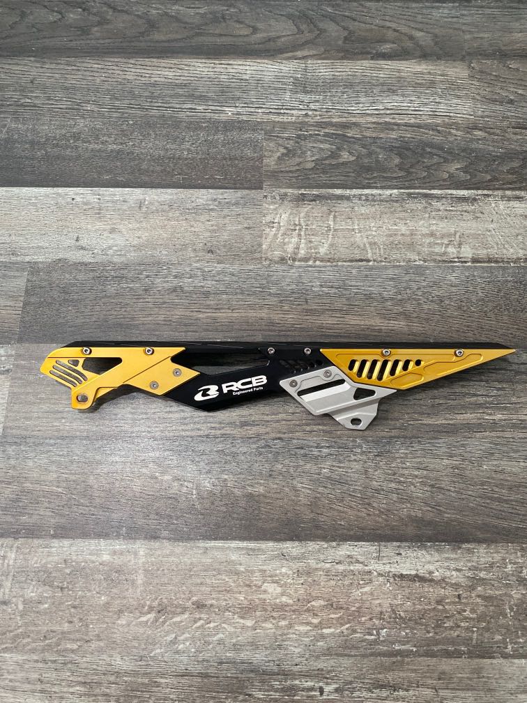 Honda RS150R RCB Alloy Chain Cover (Gold), Motorcycles, Motorcycle ...