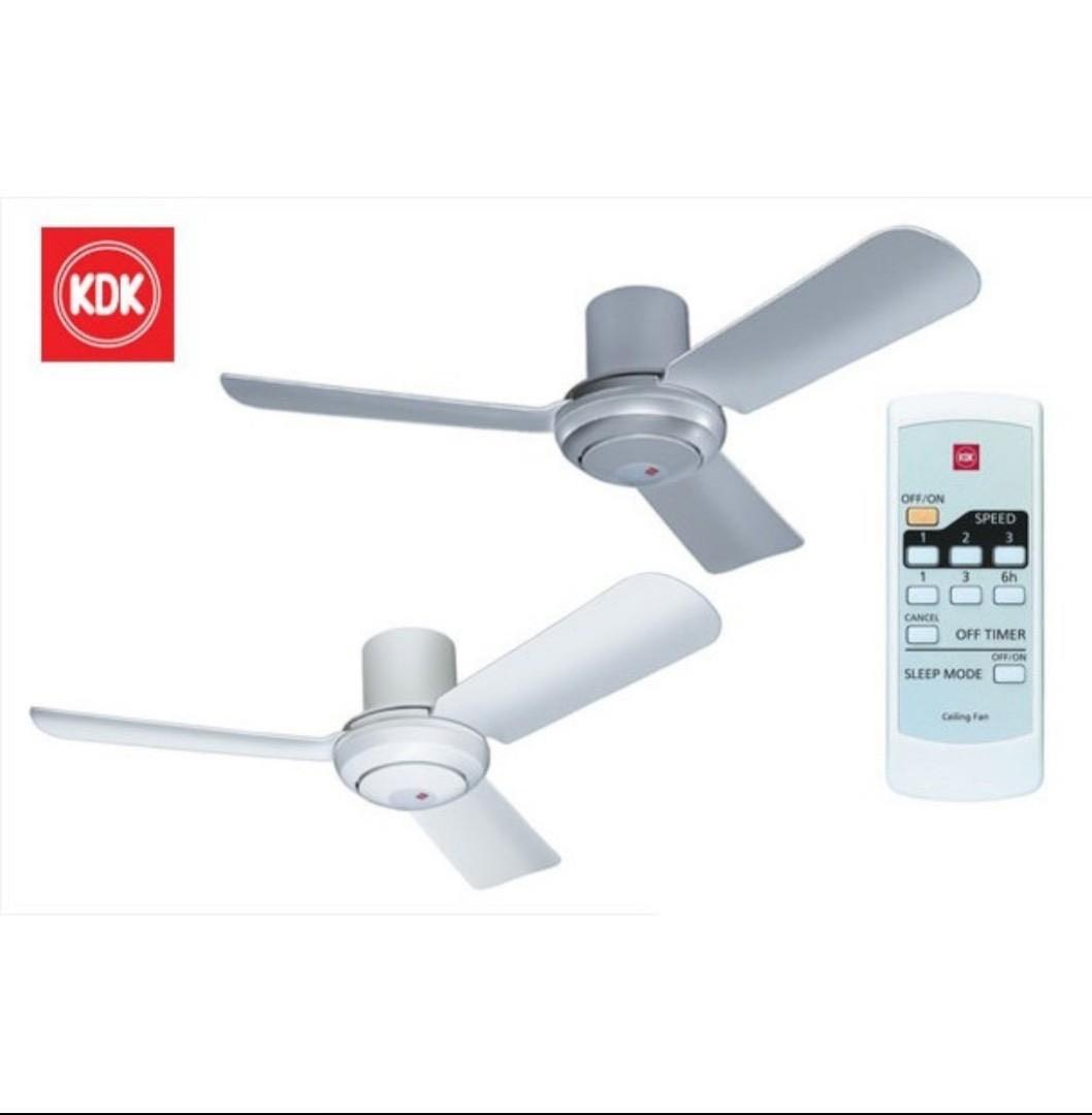 KDK Ceiling Fan with Remote, Furniture & Home Living, Lighting & Fans ...