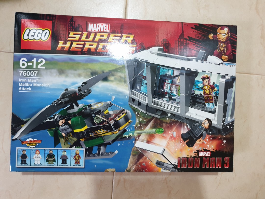 Lego 76007 Iron Man Malibu Mansion Attack, Hobbies & Toys, Toys & Games ...