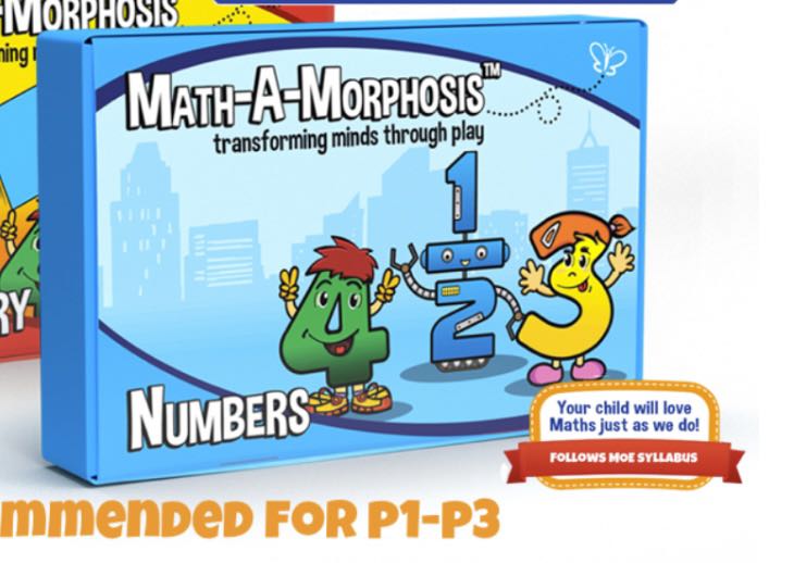 Math a morphosis numbers p1-6, Hobbies & Toys, Toys & Games on Carousell