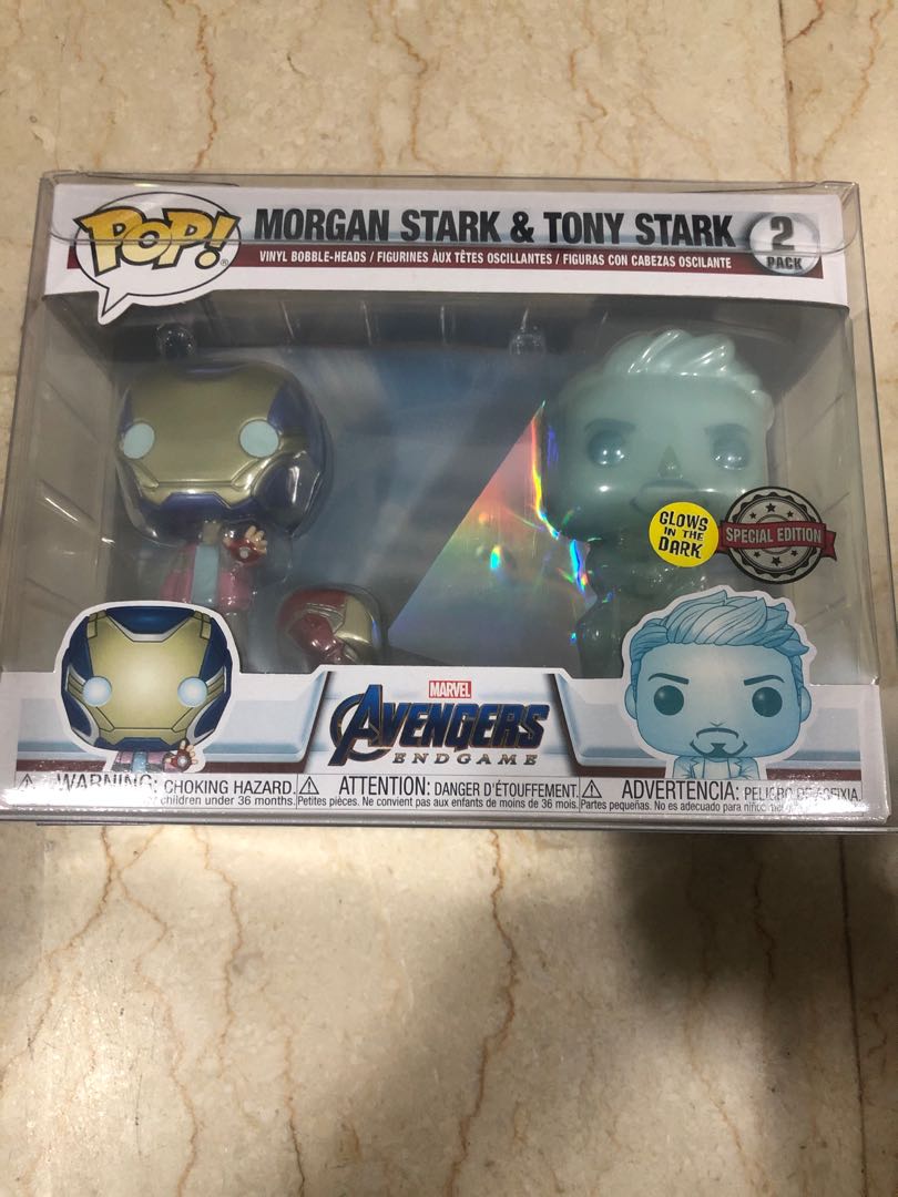 Morgan Stark and Tony Stark Avengers Endgame Funko Pop, Hobbies & Toys ...
