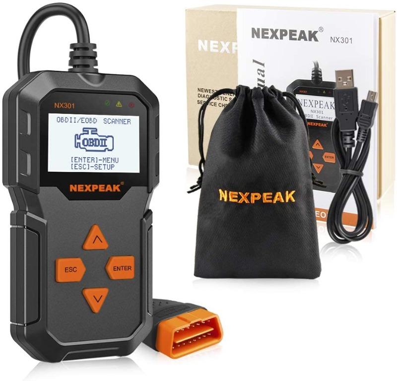 NEXPEAK Obd2 Scanner, NX301 Code Reader, Portable Car Diagnostic ...