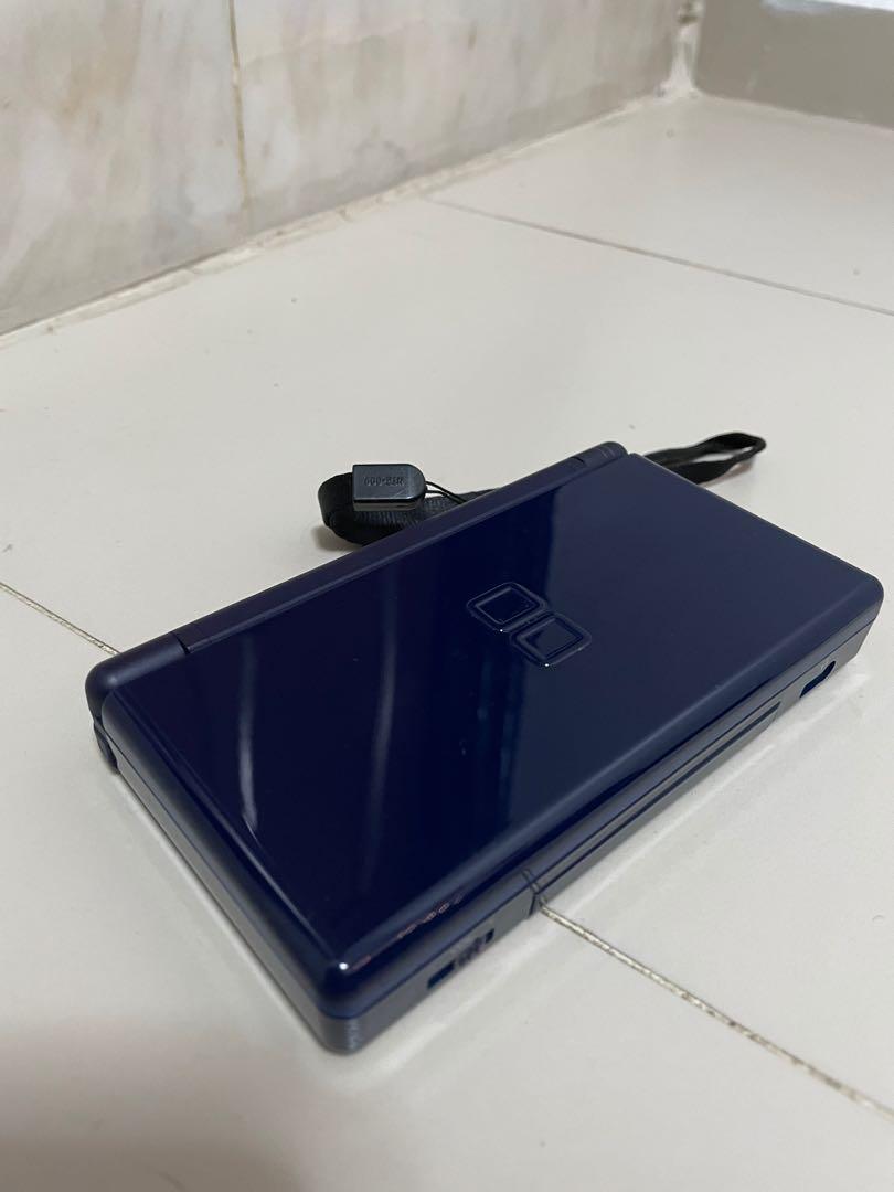 Nintendo DS Dark Blue navy console + Pokemon Platinum + Pokemon white ...