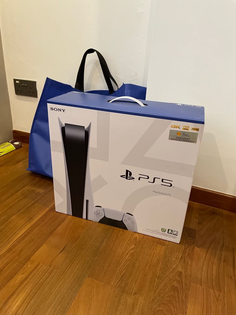PlayStation PS5 box WITH FREE BAG!, Video Gaming, Video Game Consoles ...