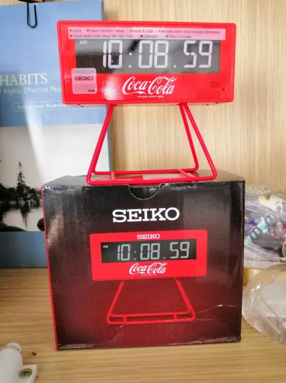 SEIKO Digital Alarm Clock Coca-Cola Limited Edition, Men's Fashion ...