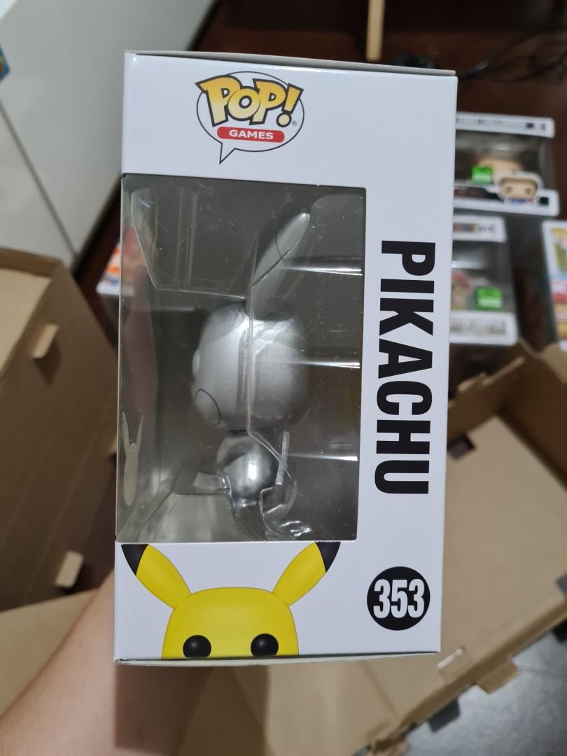 Silver Pikachu Funko Pop 25th Pokemon Anniversary Limited Edition Brand ...