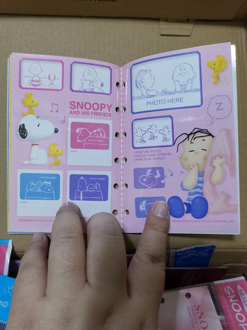 Snoopy Seal Book / Sticker Booklet for A7 Pocket Binder - Shades ...