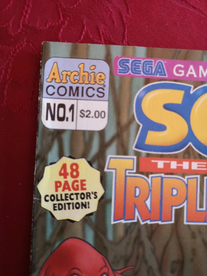 SONIC The Hedgehog TRIPLE Trouble no. 1, Hobbies & Toys, Books ...
