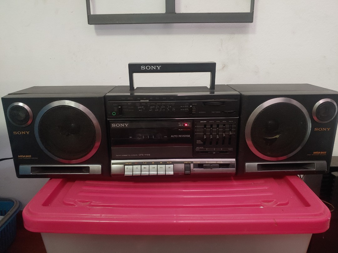 Sony CFS-1110S Cassette Radio Boombox, Audio, Portable Music Players on ...