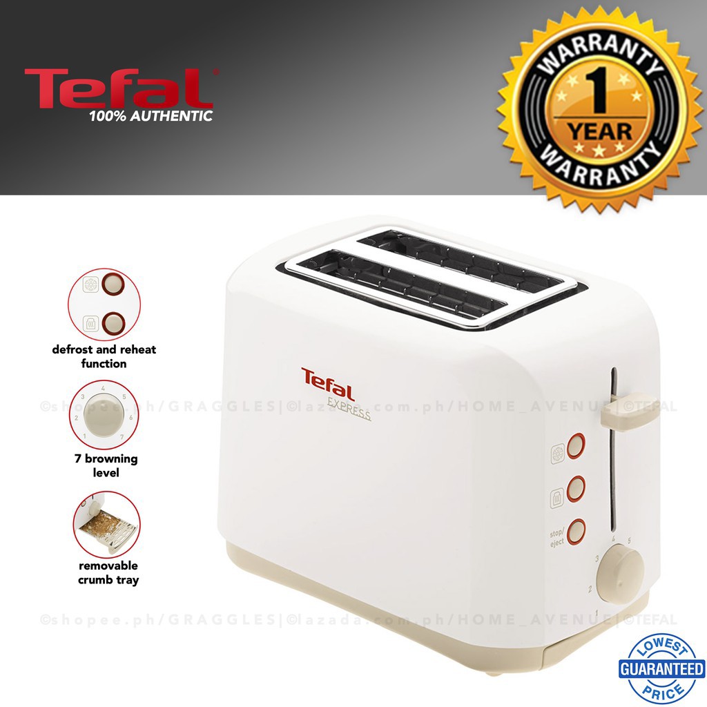 Tefal Express Bread Toaster TT3571 2 slices, TV & Home Appliances ...