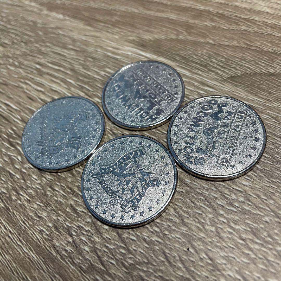 Vintage arcade tokens collectibles antique Hollywood slam no cash value ...