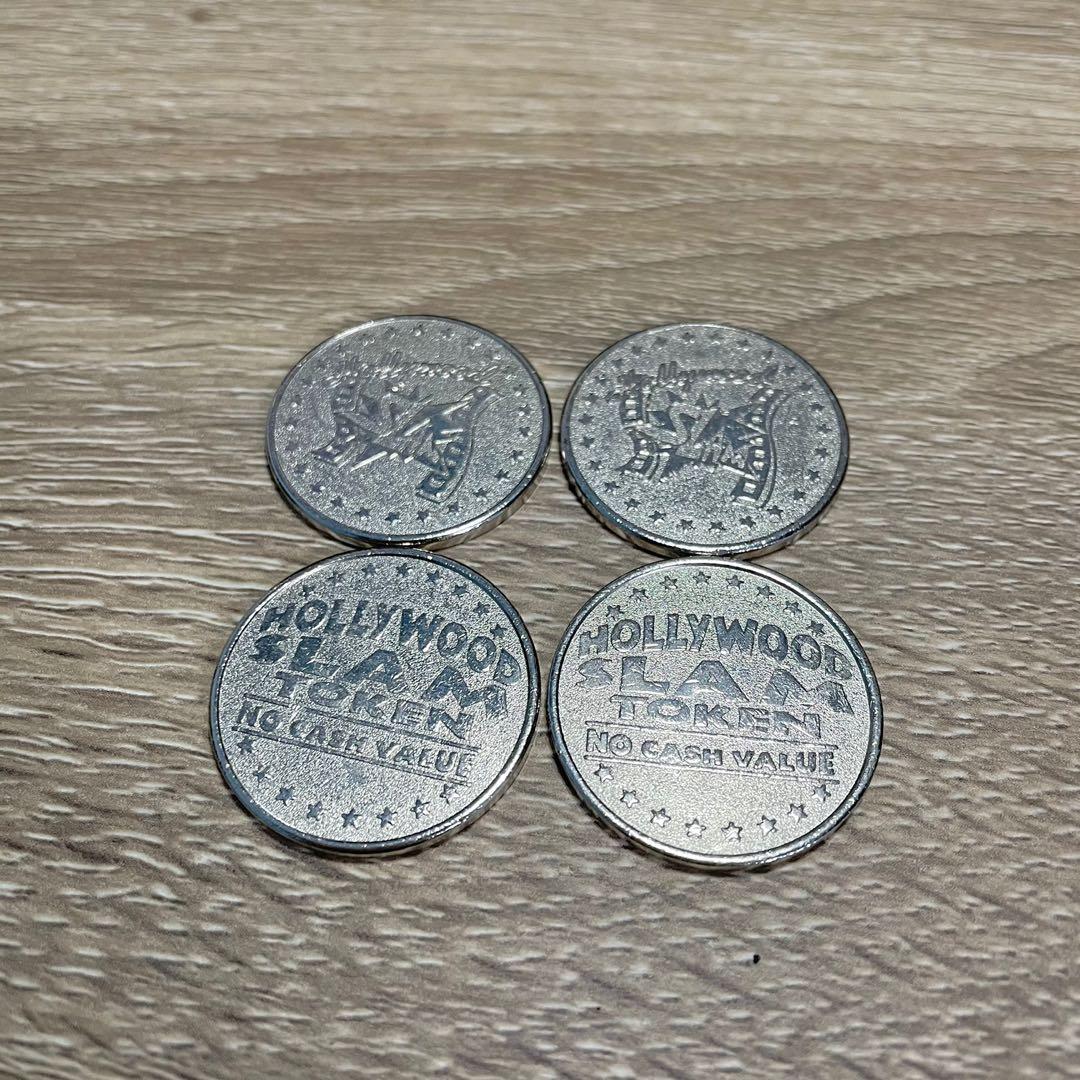 Vintage arcade tokens collectibles antique Hollywood slam no cash value ...