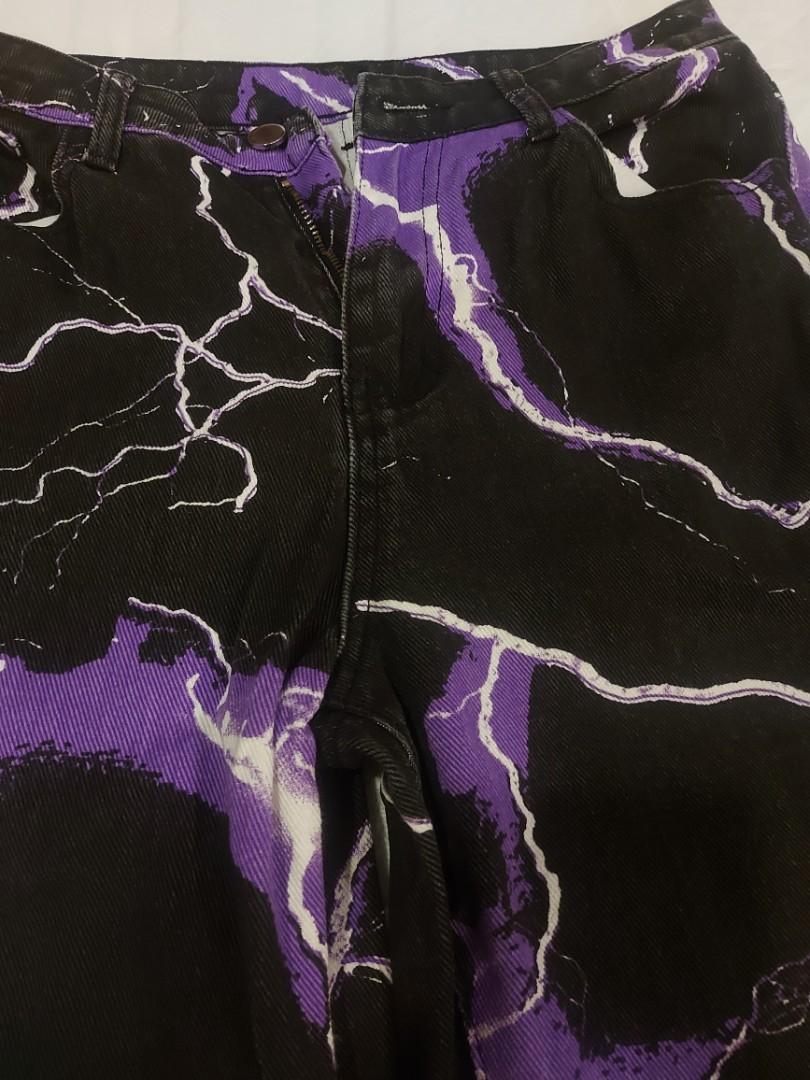 WTS Purple Lightning pants (price reduced), Women's Fashion, Bottoms ...