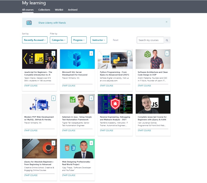 10 個 Udemy Programming Courses Javascriptmysqlpythonphp總值超過9499美元 興趣及遊戲 書本 And 文具