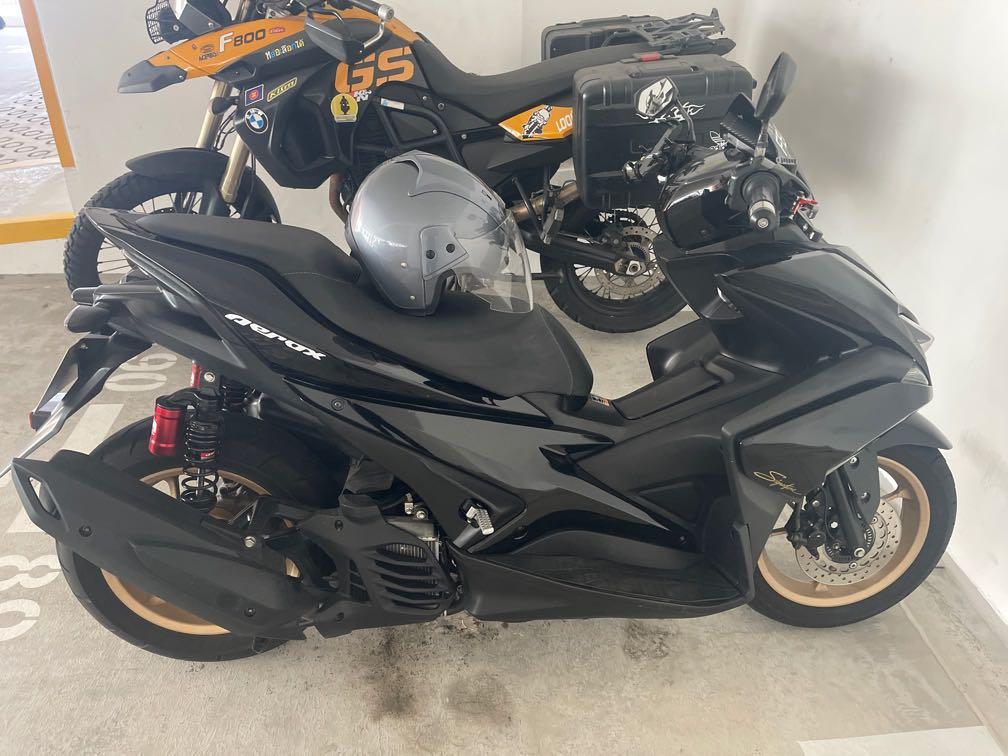 Aerox (keyless), Motorcycles, Motorcycles for Sale, Class 2B on Carousell