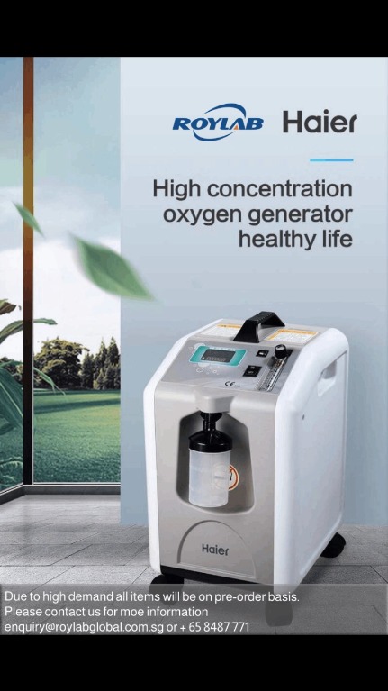 (In Stock) Haier Medical Grade Oxygen Concentrator 10L (Brand New ...