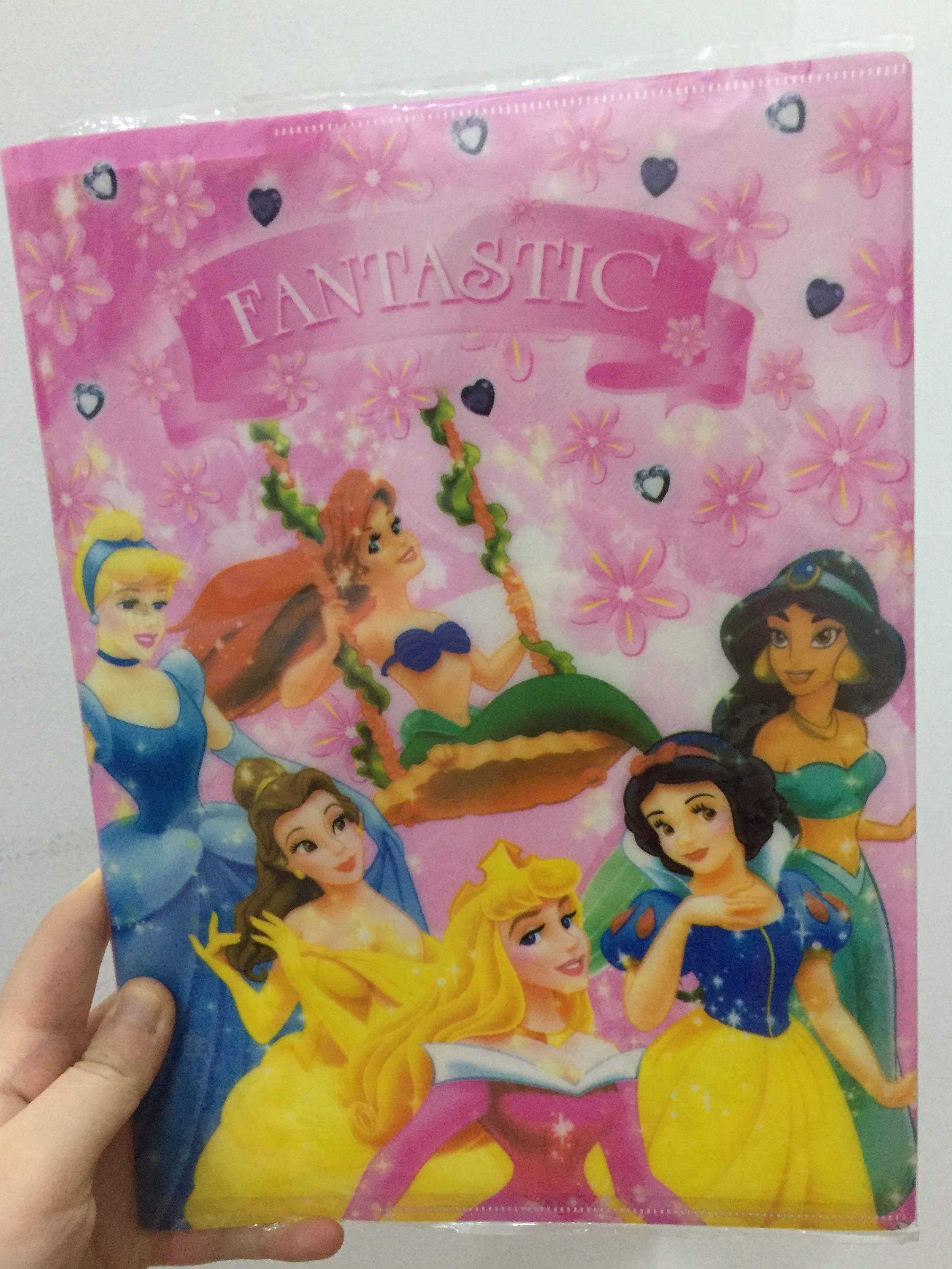 Buku binder A4 Disney Princess, Buku & Alat Tulis, Alat Tulis di Carousell