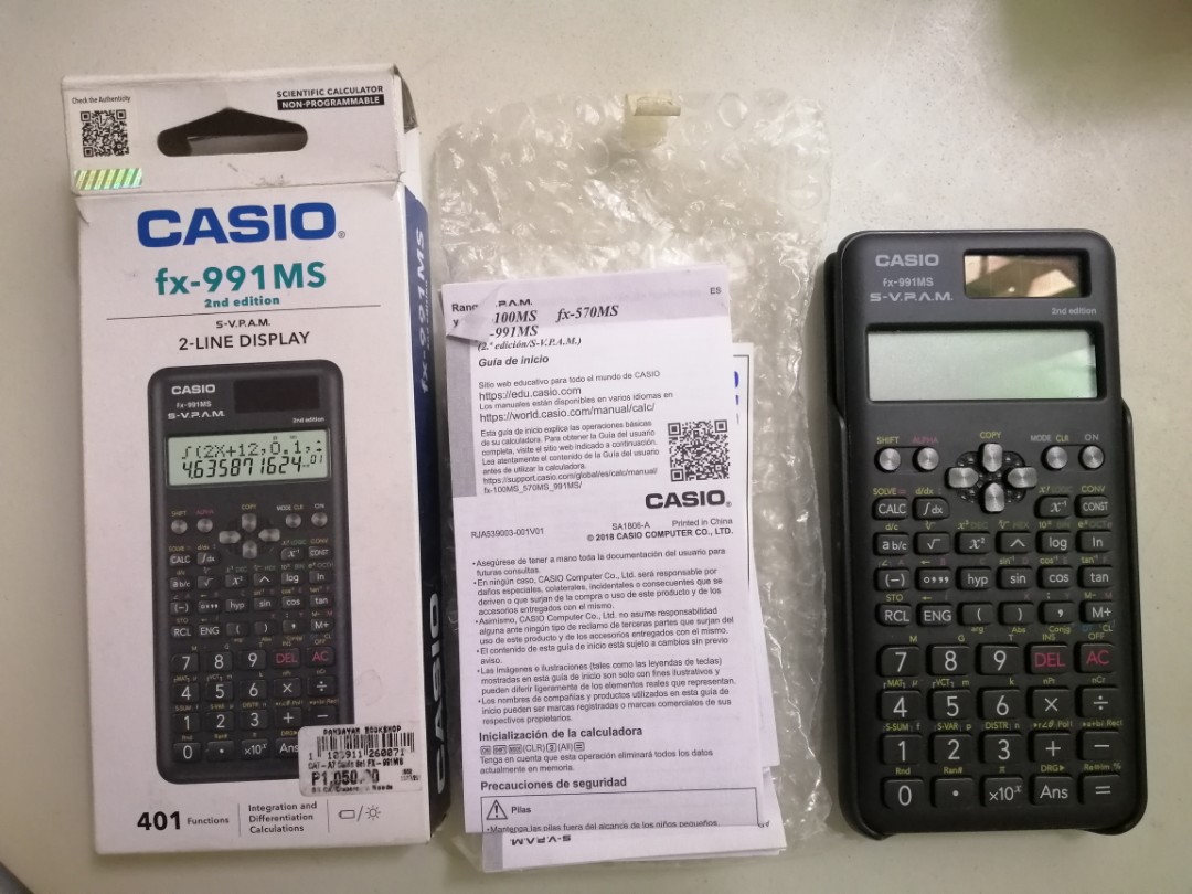 Casio fx-991MS Scientific Calculator, Computers & Tech, Office ...