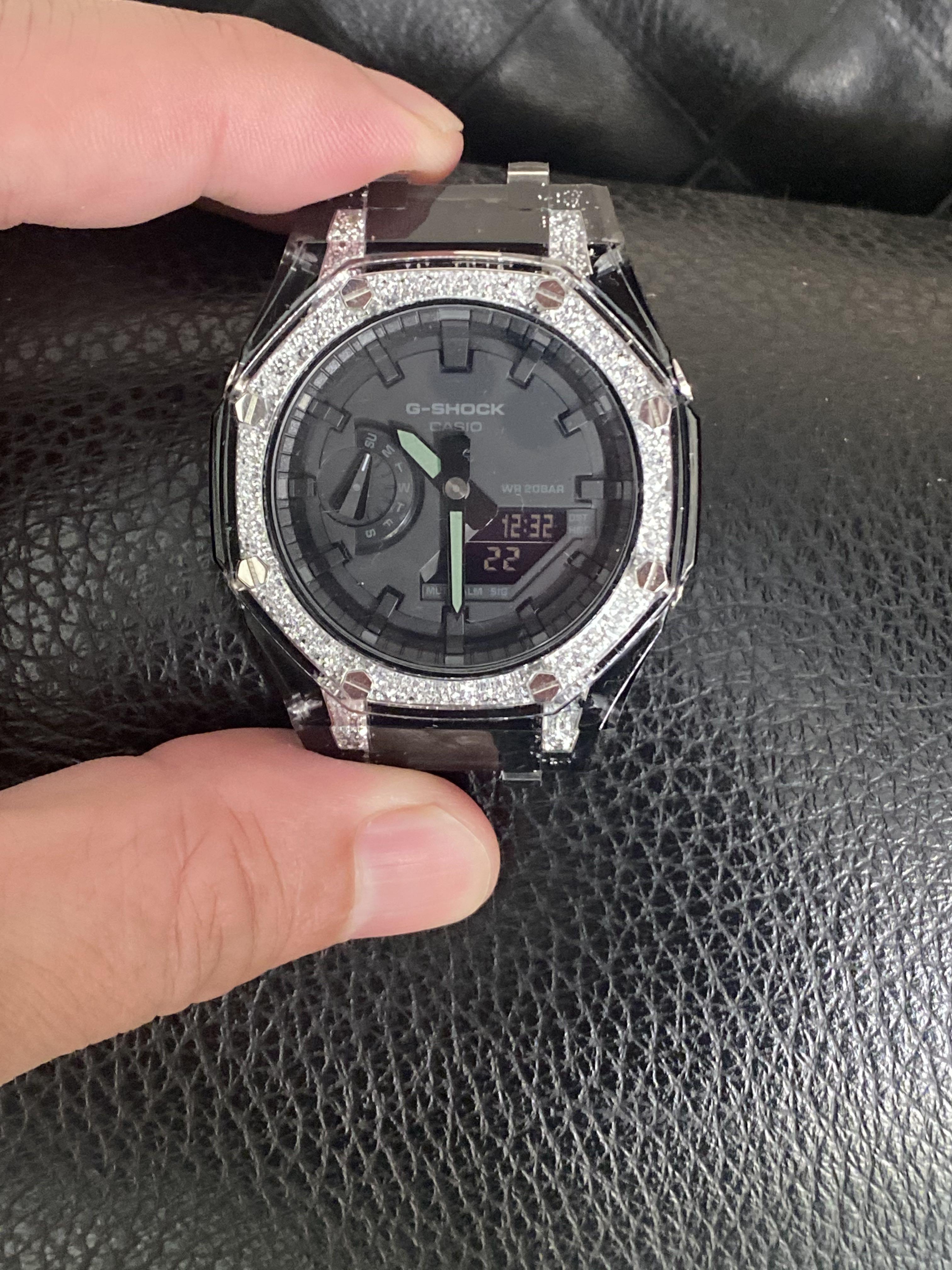 Casio Watch GA2100 ga2100 mod v2 v3 v4 v5 plus upgrade steel rubber ...