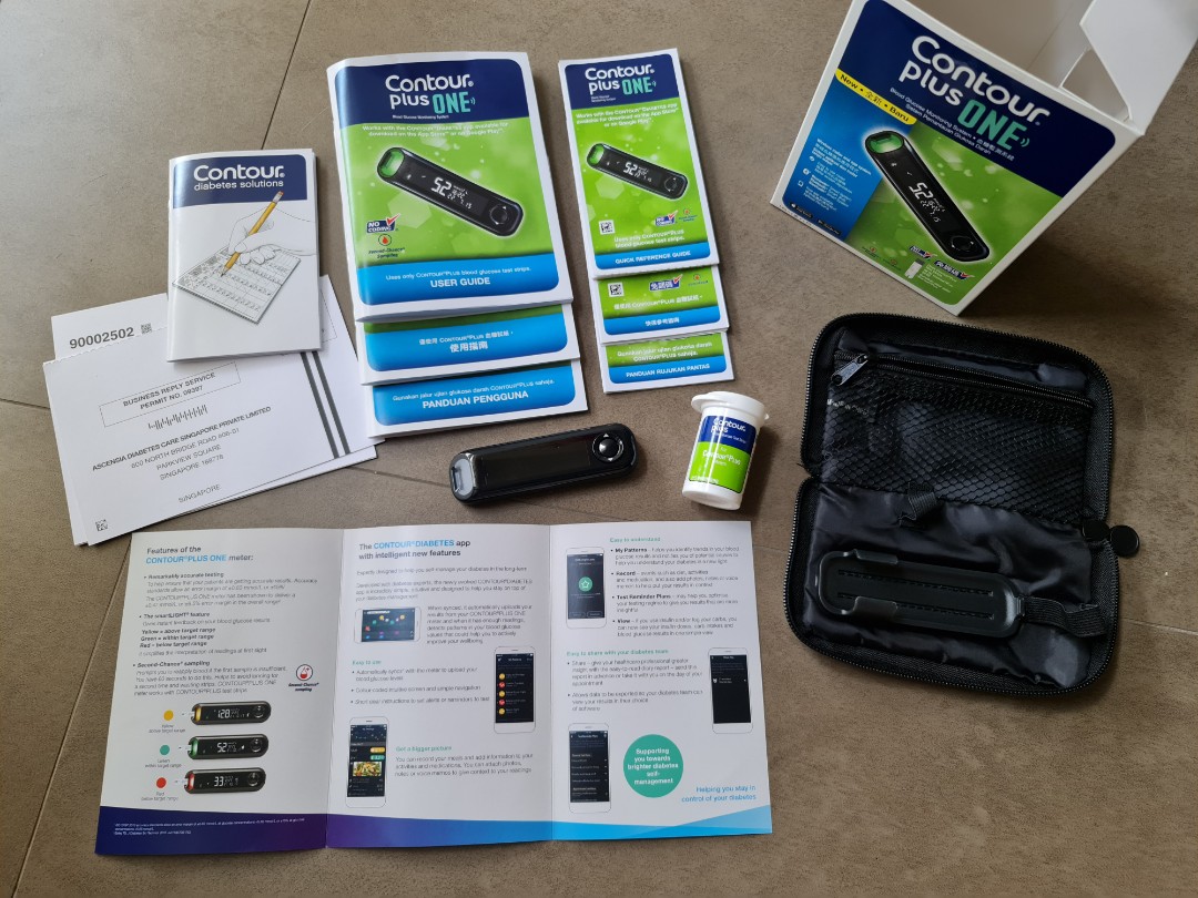 Contour Plus One glucometer with Bluetooth, Health & Nutrition, Health ...