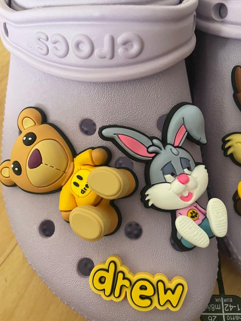 Drew House X Crocs, Men's Fashion, Footwear, Flipflops and Slides on ...