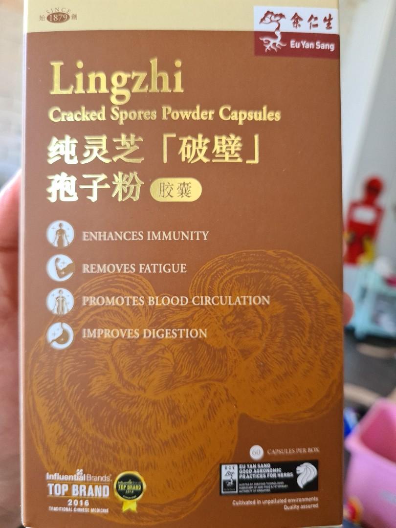 Eu yan sang lingzhi cracked spores powder capsules, Health & Nutrition ...