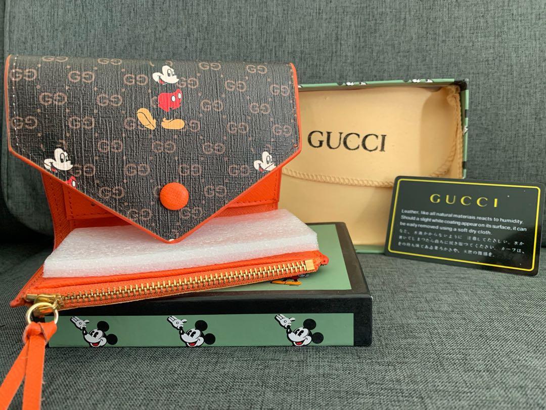 gucci mickey mouse wallet, Luxury, Bags & Wallets on Carousell