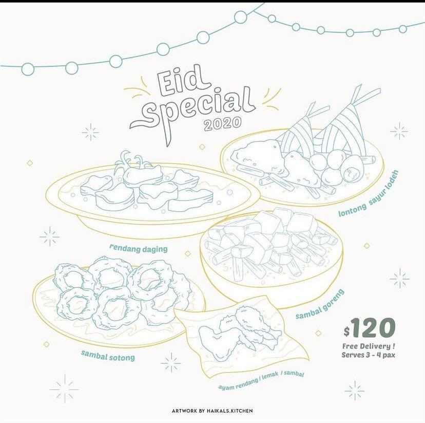 Hari Raya special. Lauk raya lemak Ayam lontong rendang sambal Ayam ...