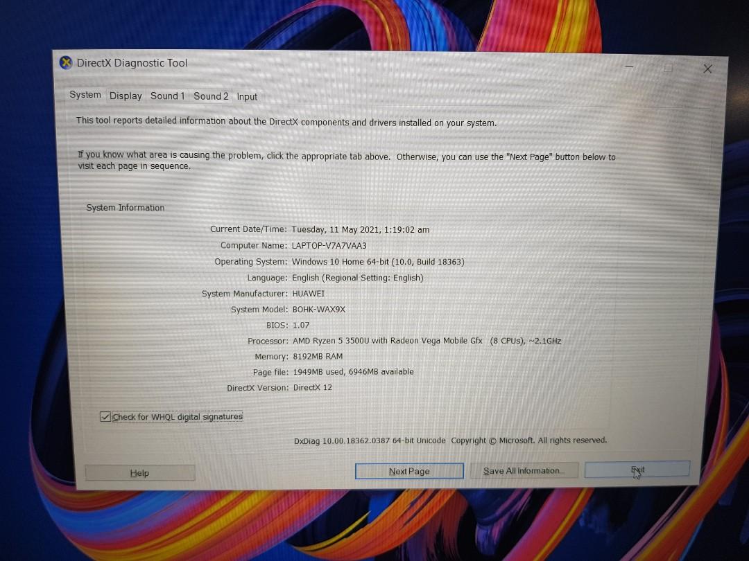 Huawei Boh-WAQ9R, Computers & Tech, Laptops & Notebooks on Carousell
