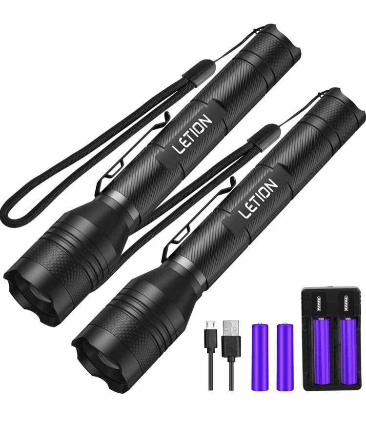 LETION Rechargeable LED Flashlight, Furniture & Home Living, Lighting ...