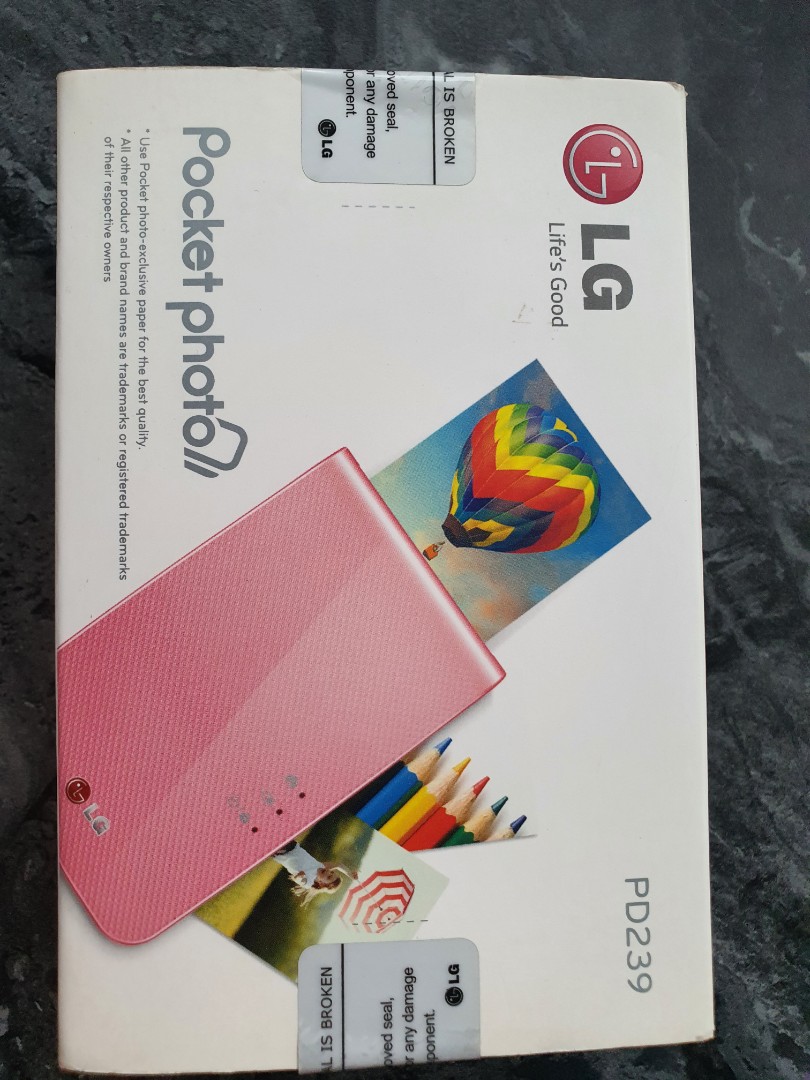 LG pocket photo printer PD239, Computers & Tech, Printers, Scanners ...