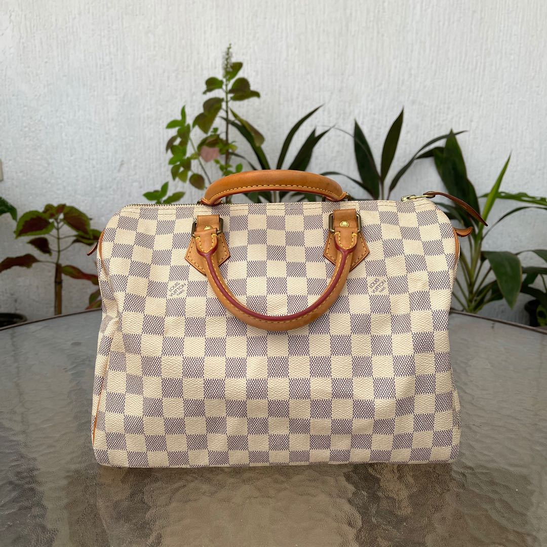 Louis Vuitton LV Speedy Azure 30, Luxury, Bags & Wallets on Carousell