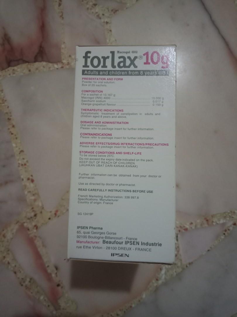 marcrogol 4000, forlax 10g (laxative) 72sachets, Everything Else on ...