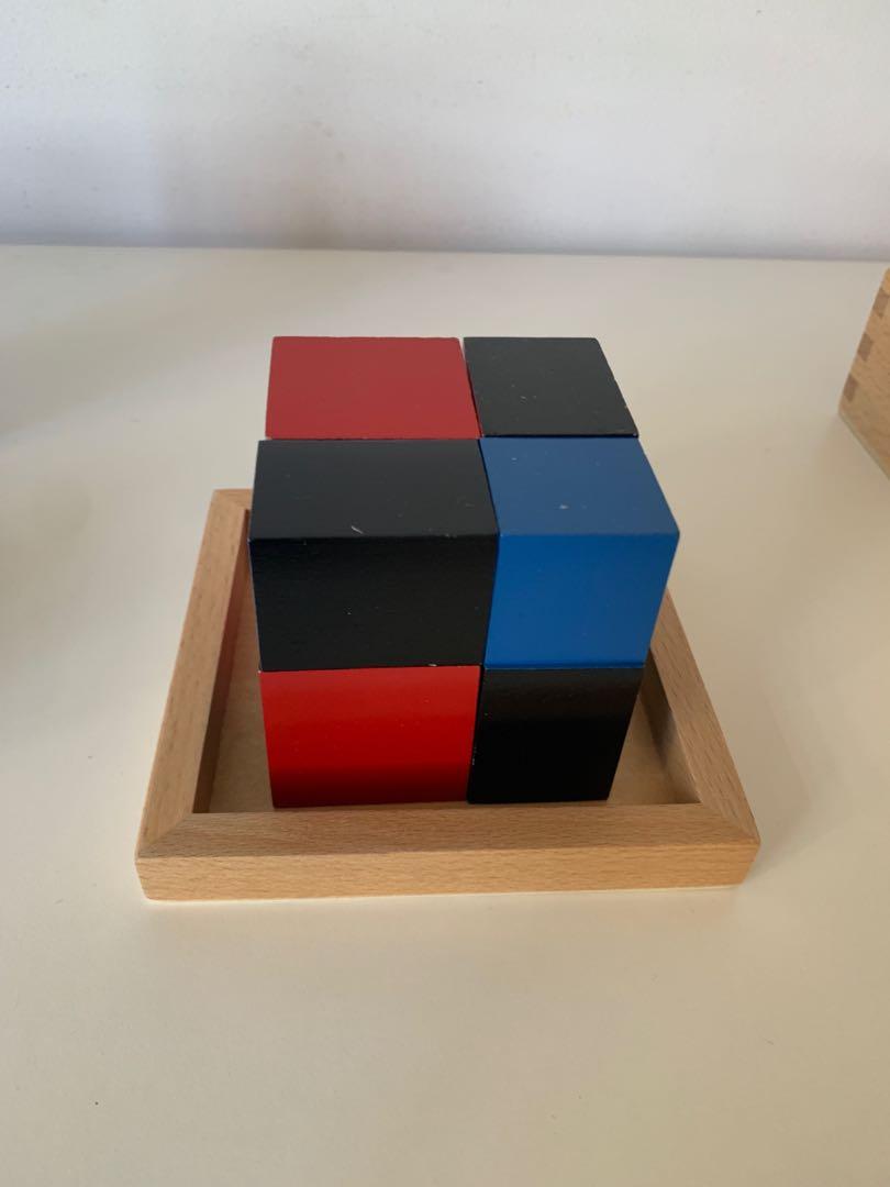 Montessori Binomial cube (new), Hobbies & Toys, Toys & Games on Carousell