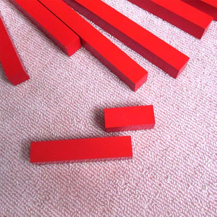 Montessori red rods actual size (new), Babies & Kids, Baby Nursery ...