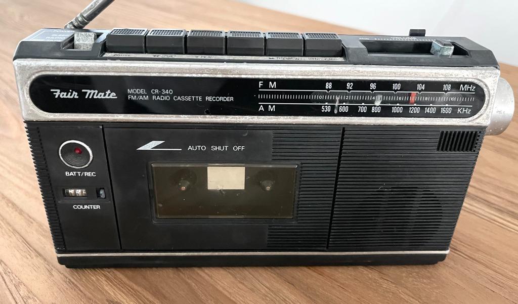 (Not working) Vintage Fairmate model CR-340 radio cassette recorder ...