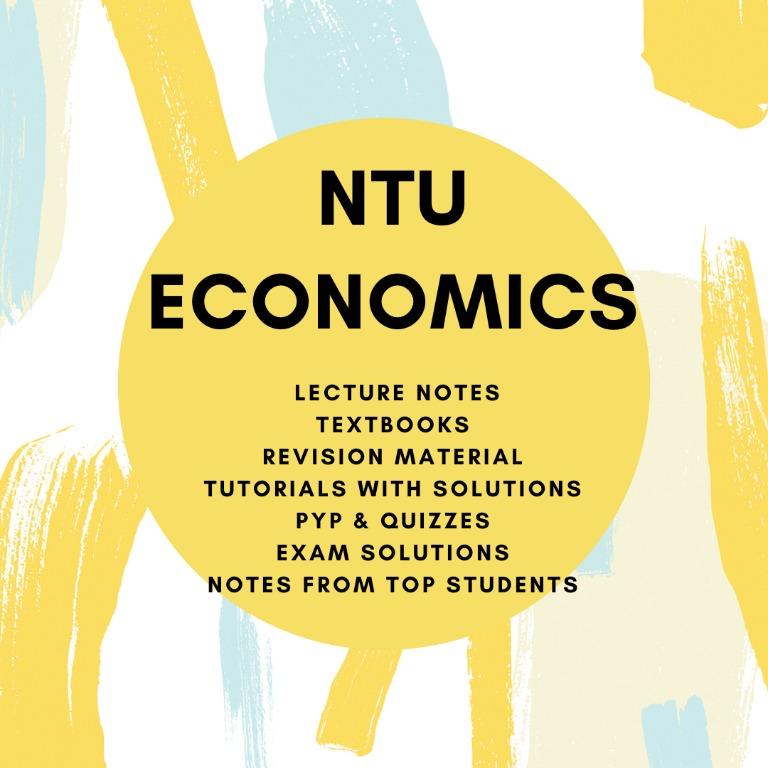 NTU Economics Mathematics Business Analytics Data Science Material ...