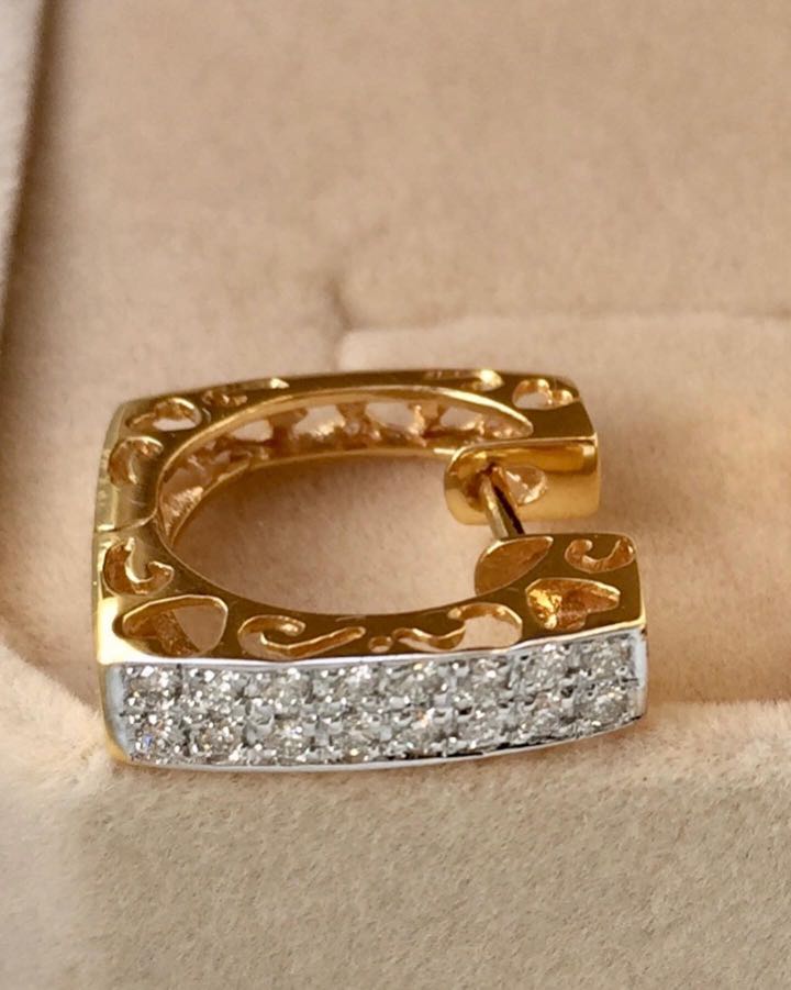 Paved Diamond Earrings ~ Callado design, Women's Fashion, Jewelry ...