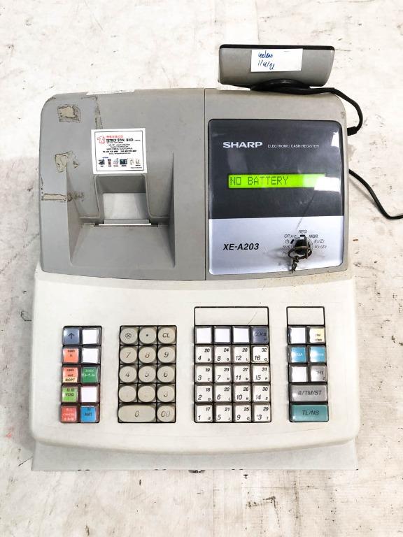 SHARP XE-A203 Electronic Cash Register Machine, TV & Home Appliances ...