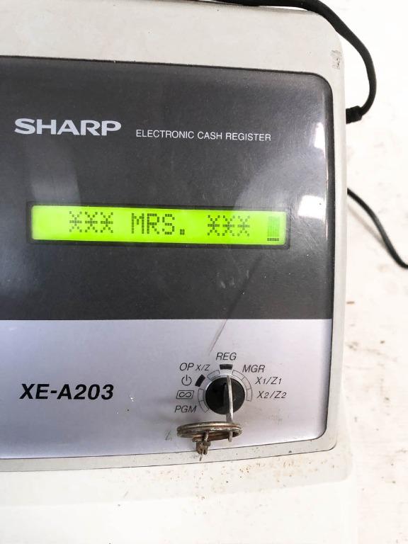 SHARP XE-A203 Electronic Cash Register Machine, TV & Home Appliances ...