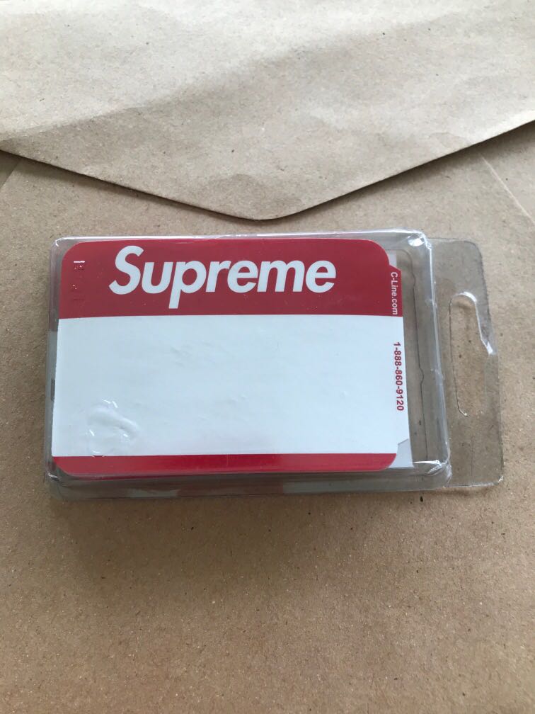 Supreme Badge Name Stickers in Red, Everything Else, Others on Carousell