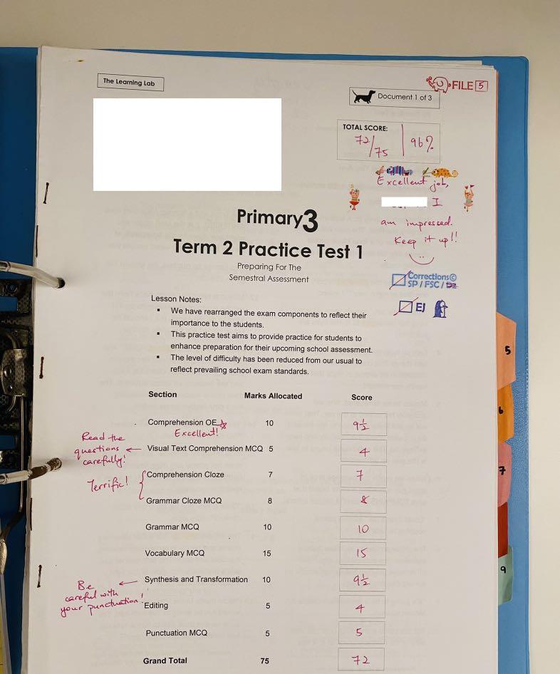 The Learning Lab P3 English notes, Hobbies & Toys, Books & Magazines ...