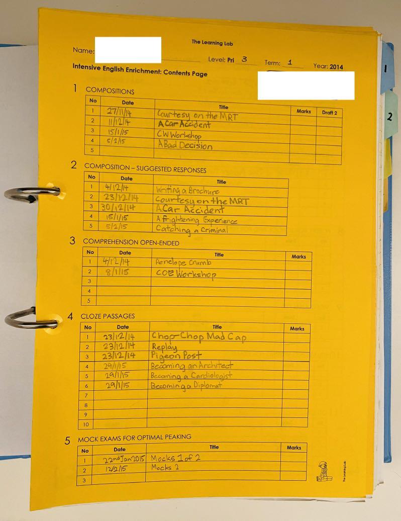 The Learning Lab P3 English notes, Hobbies & Toys, Books & Magazines ...