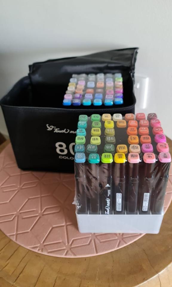 Touch Markers 80 Colours, Hobbies & Toys, Stationery & Craft, Other ...