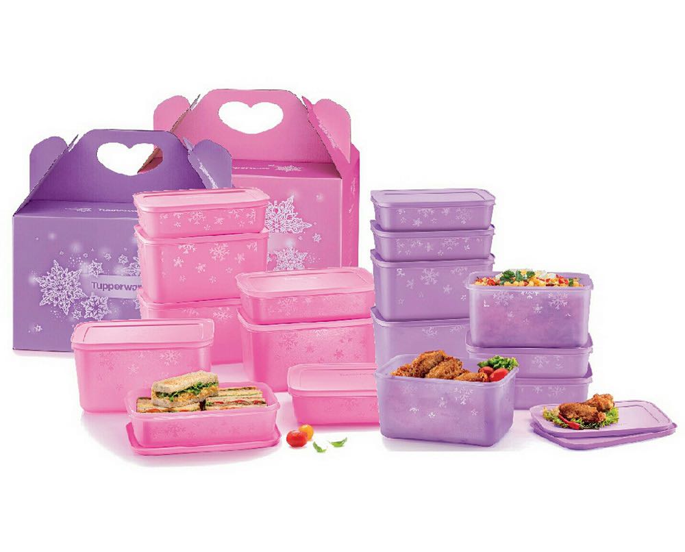 Tupperware 8 pc Chill Freeze Gift Set, Furniture & Home Living ...