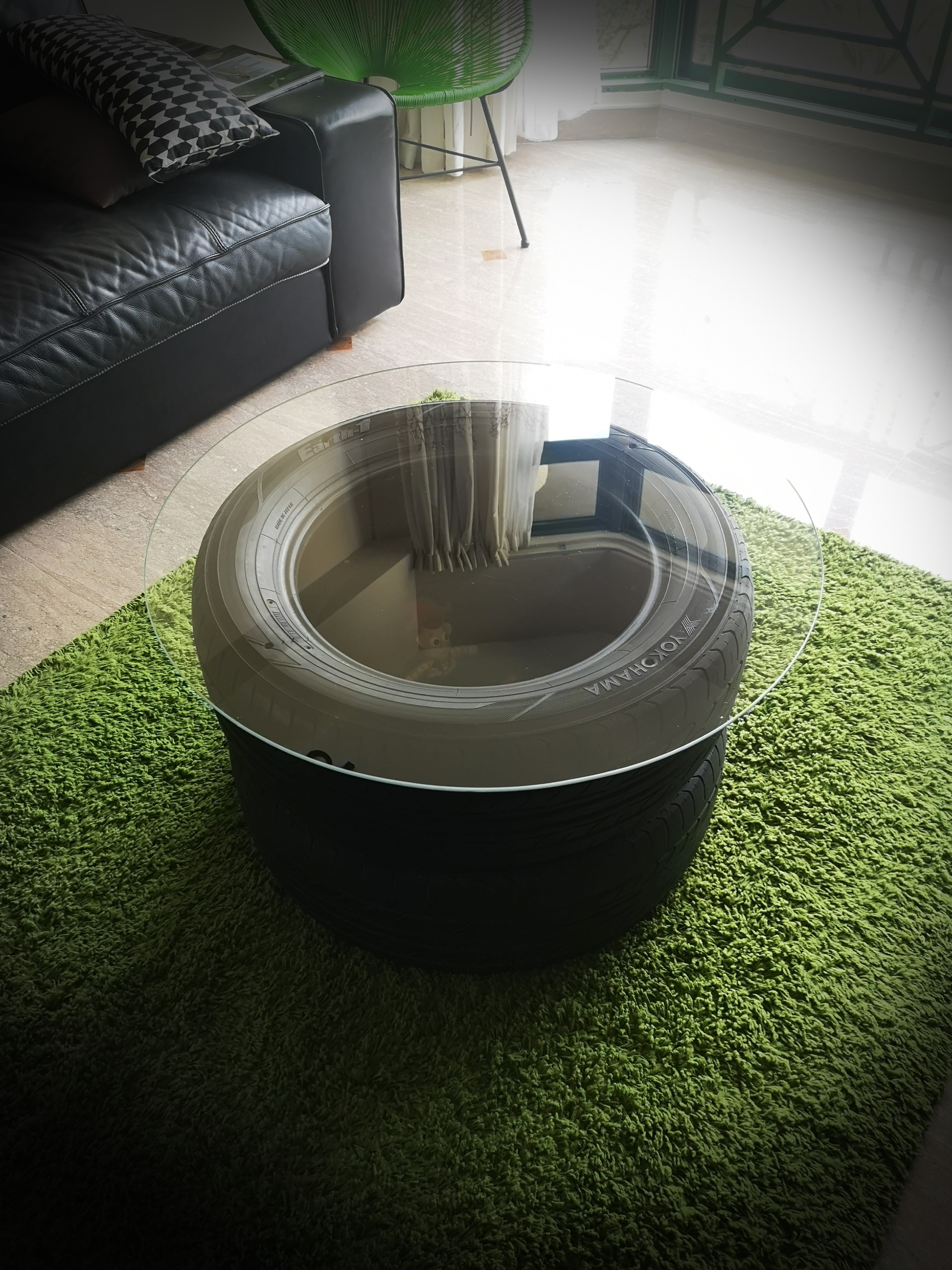 Unique Car Tyre Coffee table, Furniture & Home Living, Furniture ...