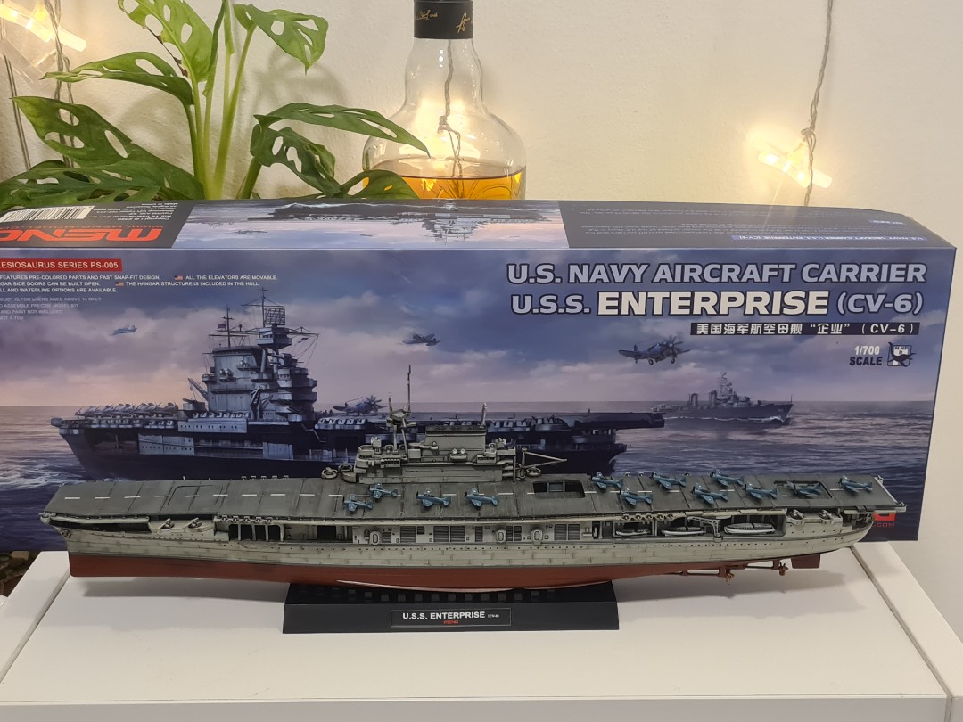 USS Enterprise Aircraft Carrier WW2 1/700 Model Ship, Hobbies & Toys ...