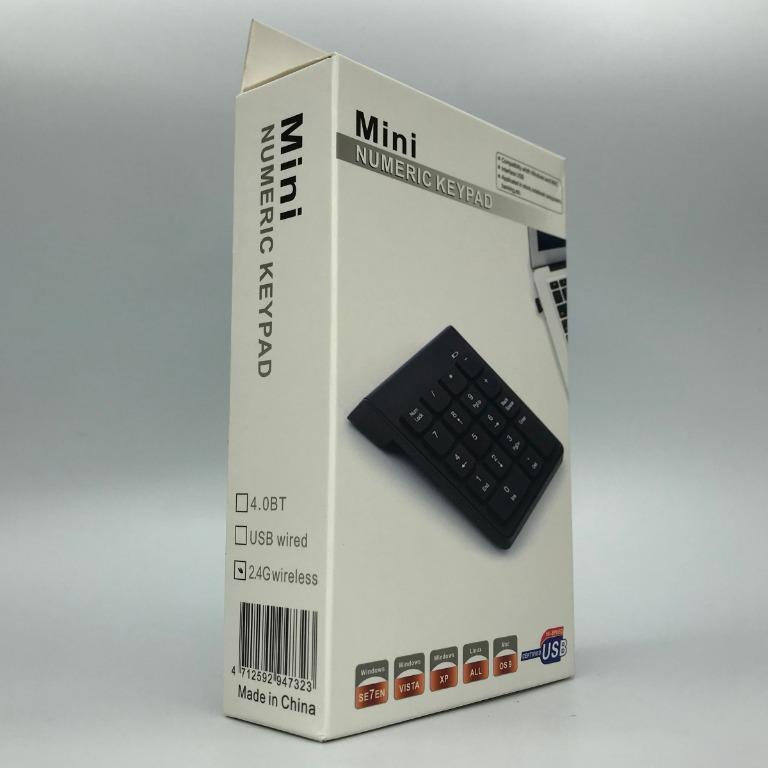 WIRELESS Numeric Keypad Mini Number Pad Numpad 18 Keys Keyboard for Laptop/ Desktop PC Pro ...