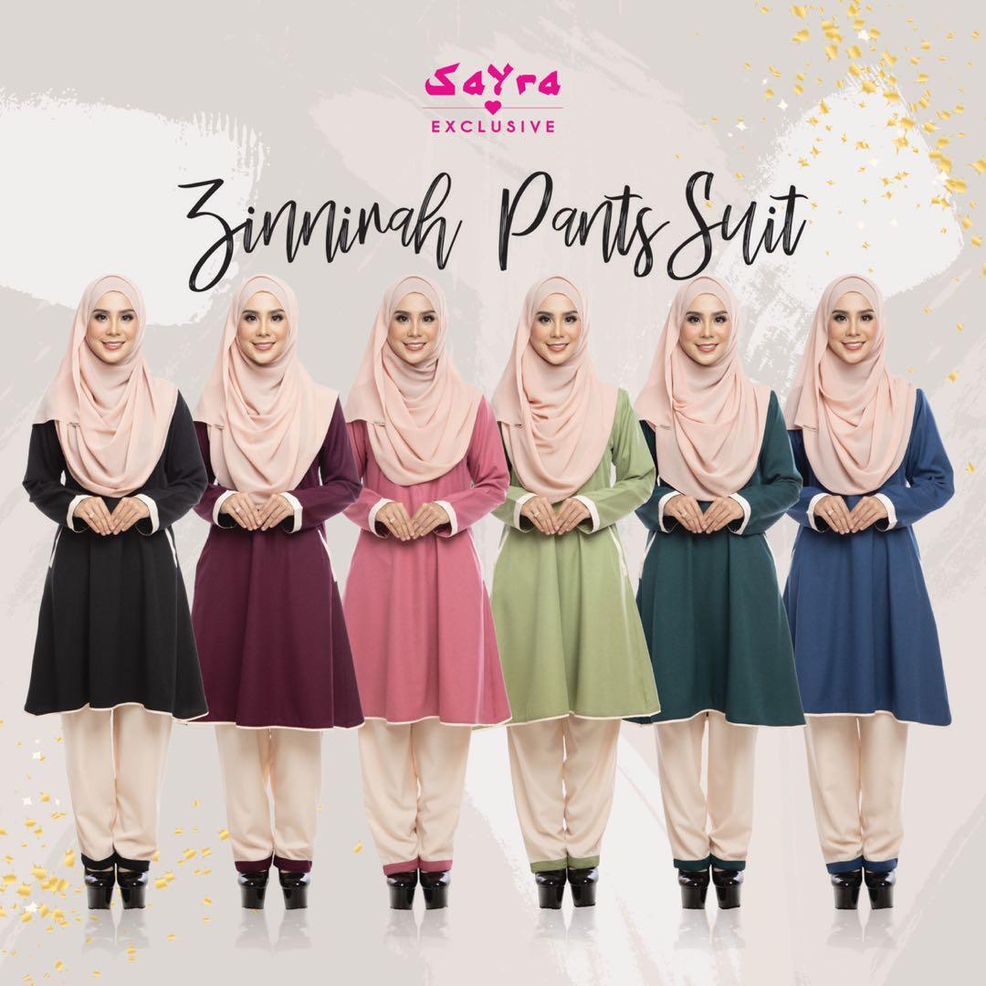 Zinnirah Pantsuit, Women's Fashion, Dresses & Sets, Traditional ...